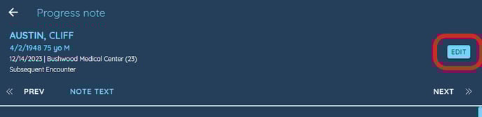 How to Change Place of Service