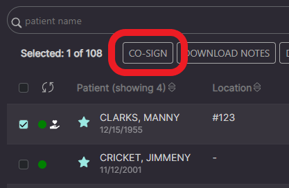 How to Co-sign a Progress Note