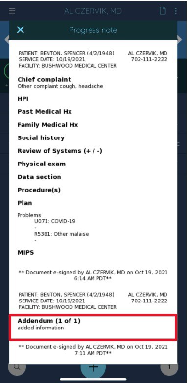 How to Add an Addendum